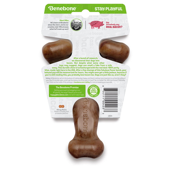 Benebone Real Flavor Wishbone Dog Chew Toy - Real Bacon - Spotted By ...